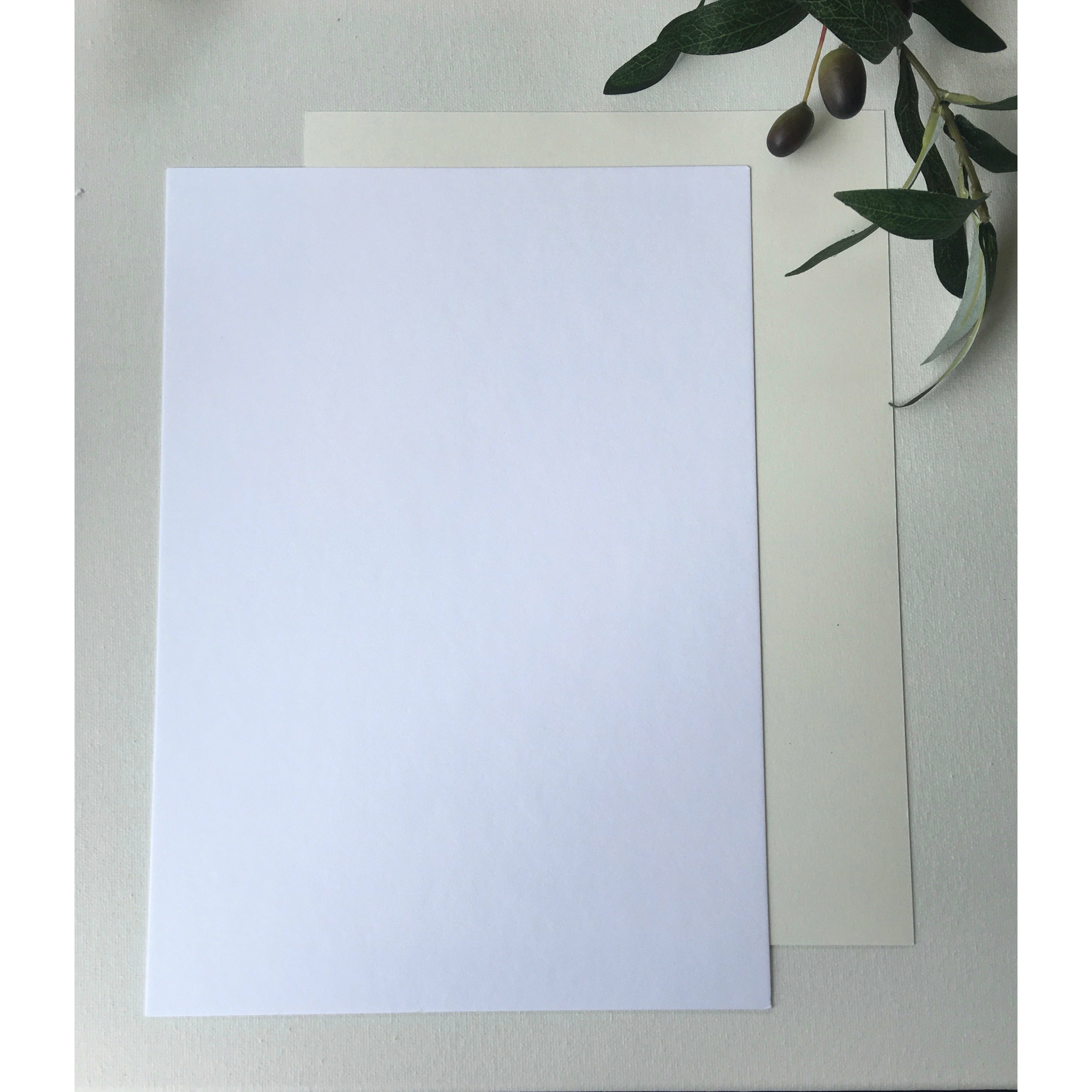 White Smooth Card 350gsm Pack of 20 Sheets Choose Size – Mr Craft